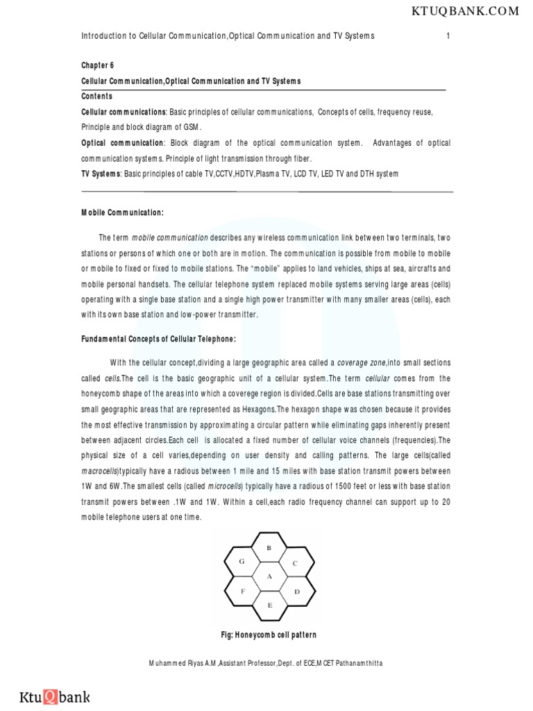 Basic Electronics Module 6 - KtuQbank | PDF | Cable Television ...