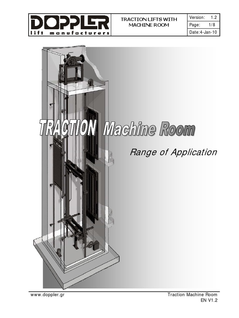 Traction Lift Machine Room Overview | PDF | Elevator | Transport