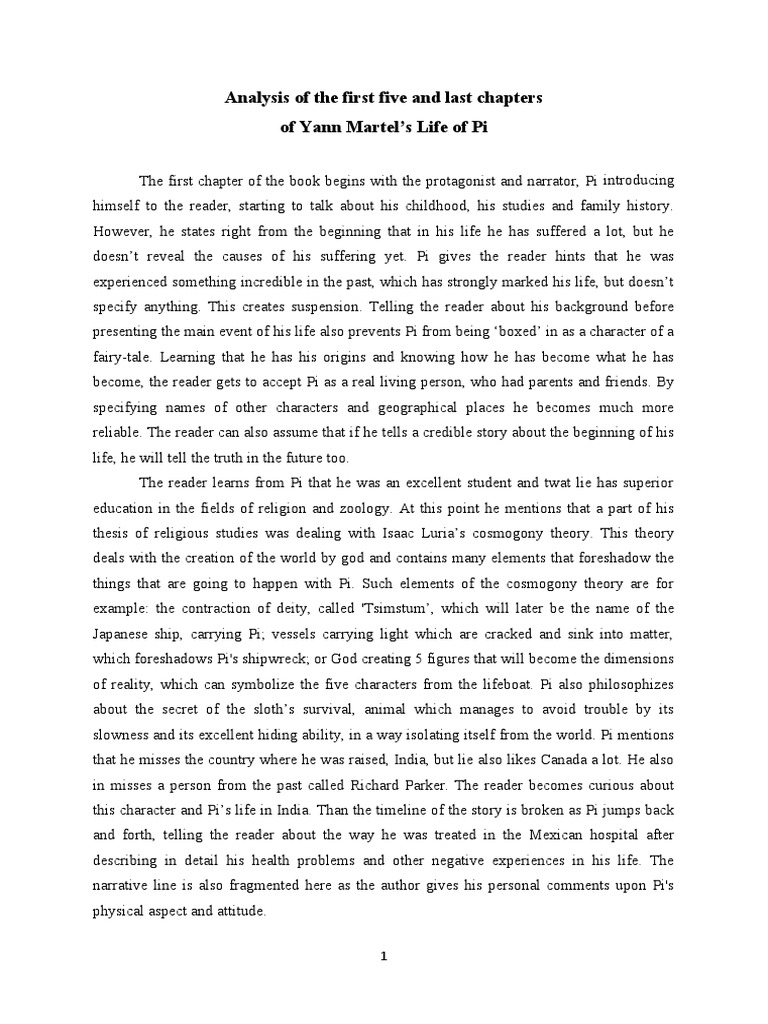 The Life of Pi | PDF | Reality