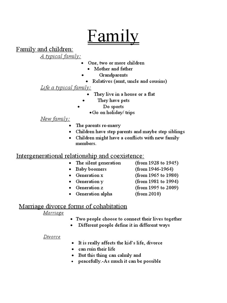 Family Structures Through Generations: Exploring Traditional and Modern ...
