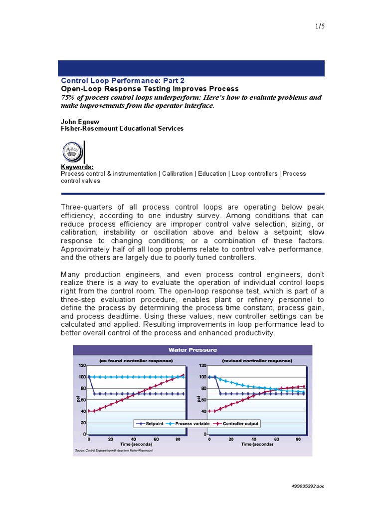 Control Loop Performance: Part 2: Open-Loop Response Testing Improves ...