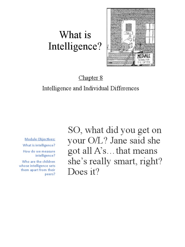 What Is Intelligence?: Intelligence and Individual Differences | Download Free PDF ...