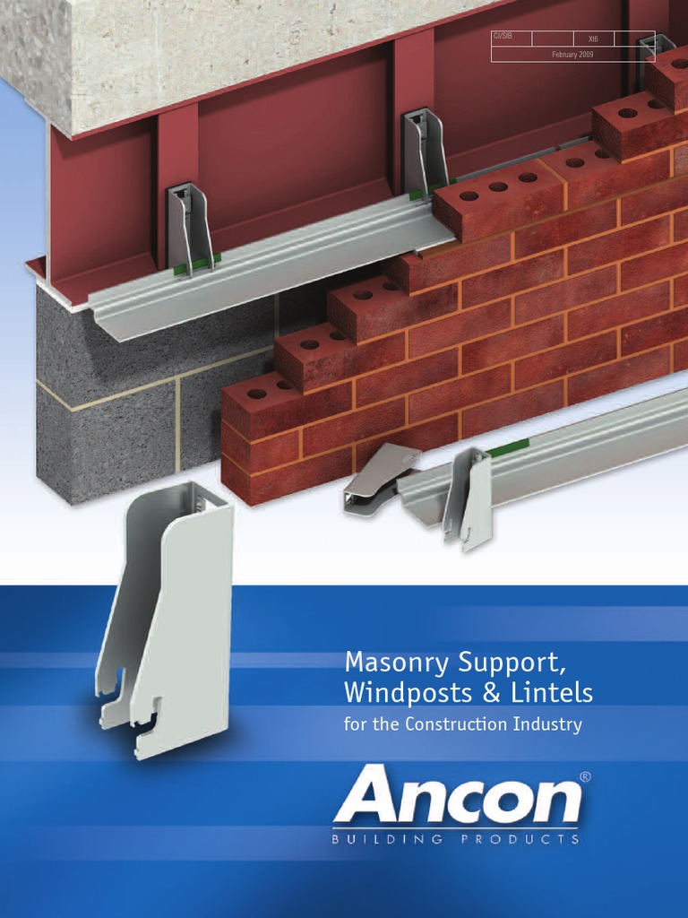 Masonry Support, Windposts & Lintels: For The Construction Industry ...