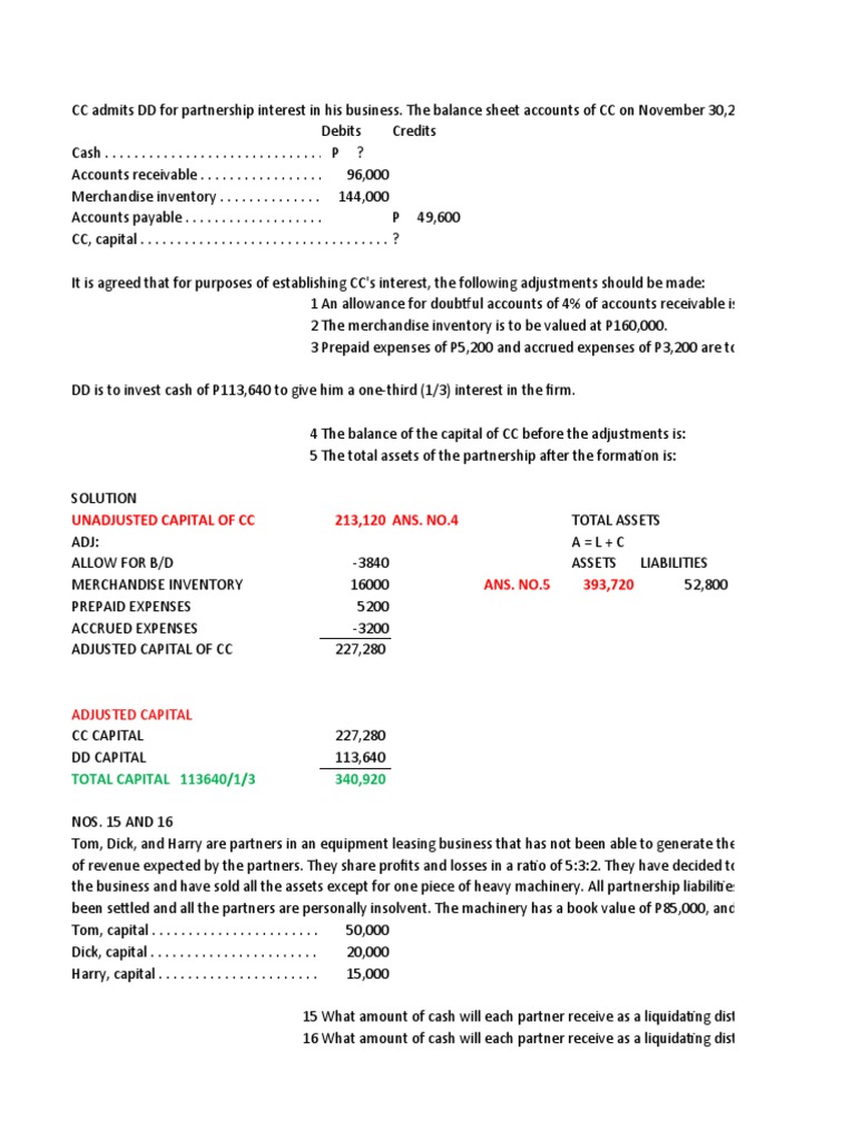 Solutions For Midterm Exam Part 2 Selected Rroblems | PDF | Book Value ...