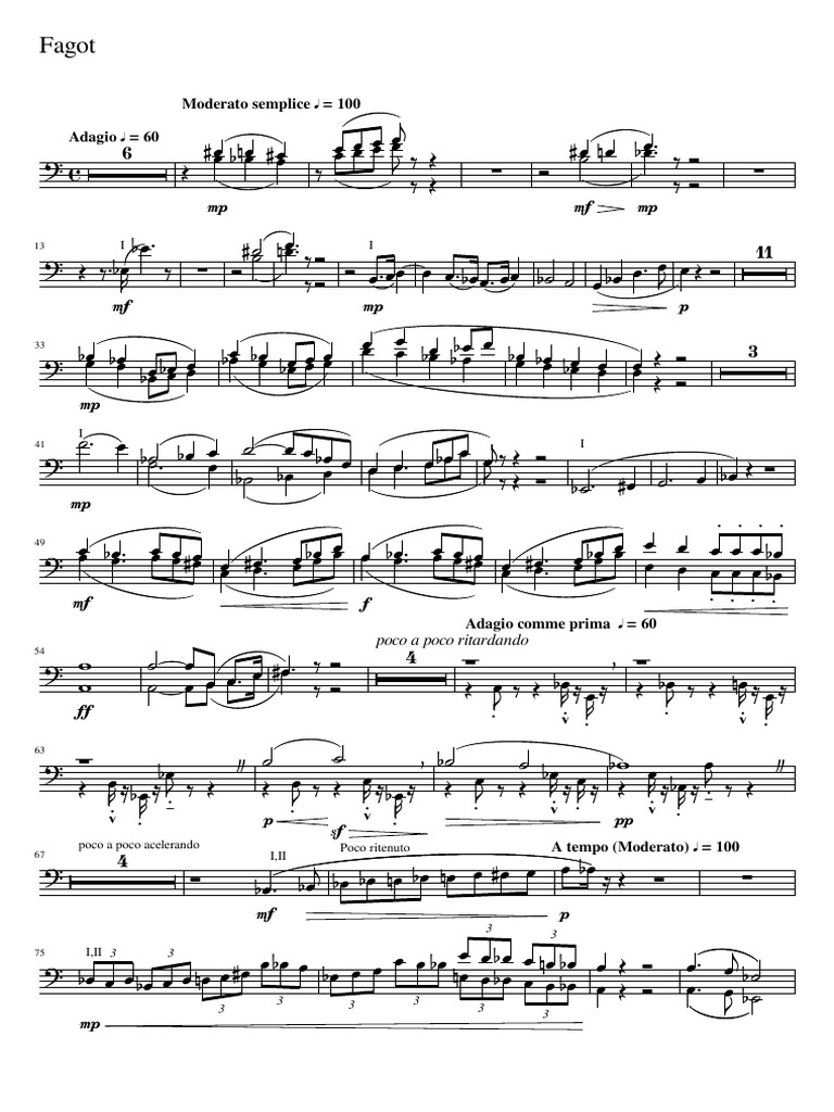 Moderato Semplice Adagio: Poco A Poco Ritardando | PDF | Classical ...