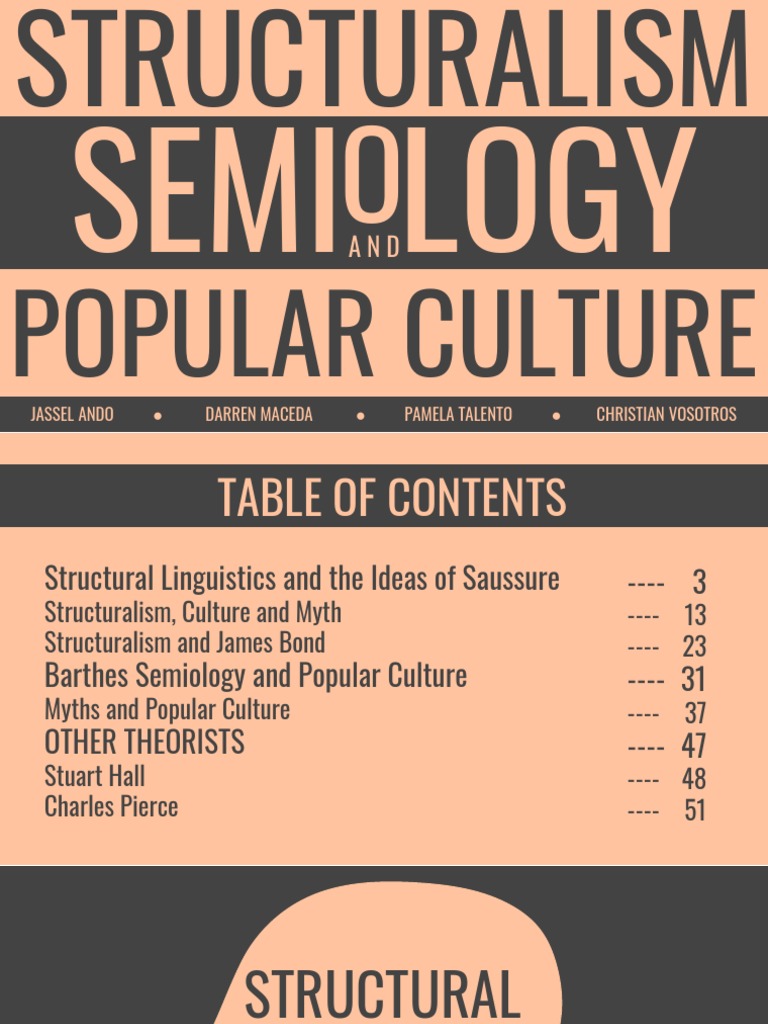 Structuralism From Bsa 2D | PDF | Semiotics | Linguistics