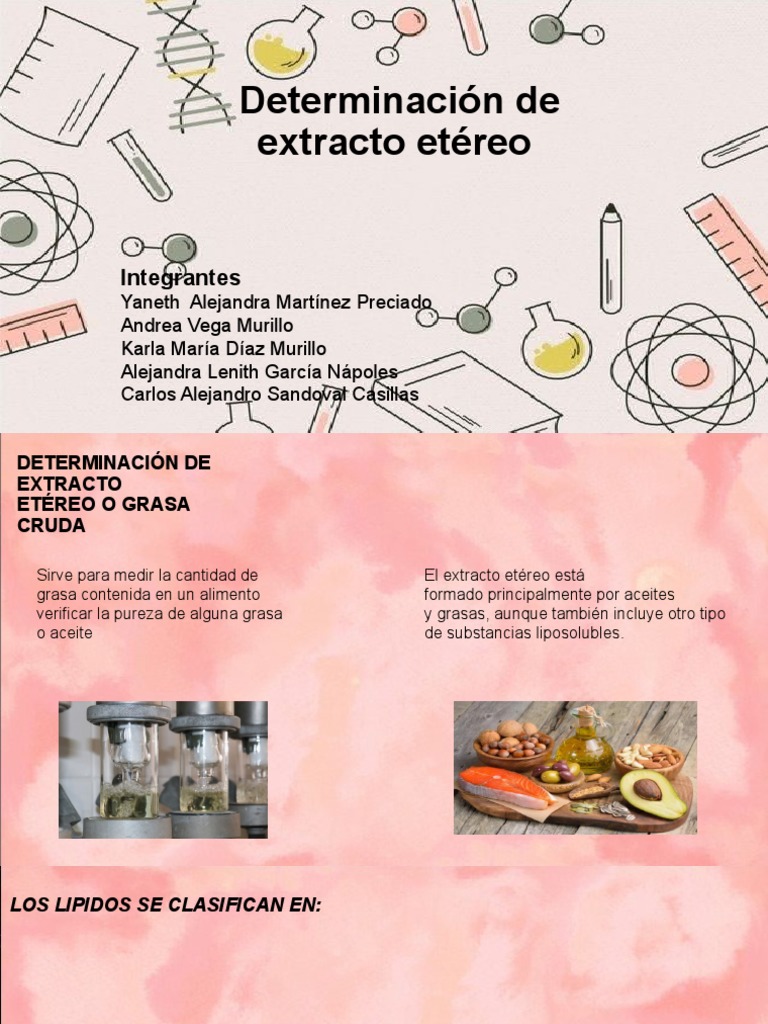 Determinacion Extracto Etereo | PDF | Leche | Productos lácteos