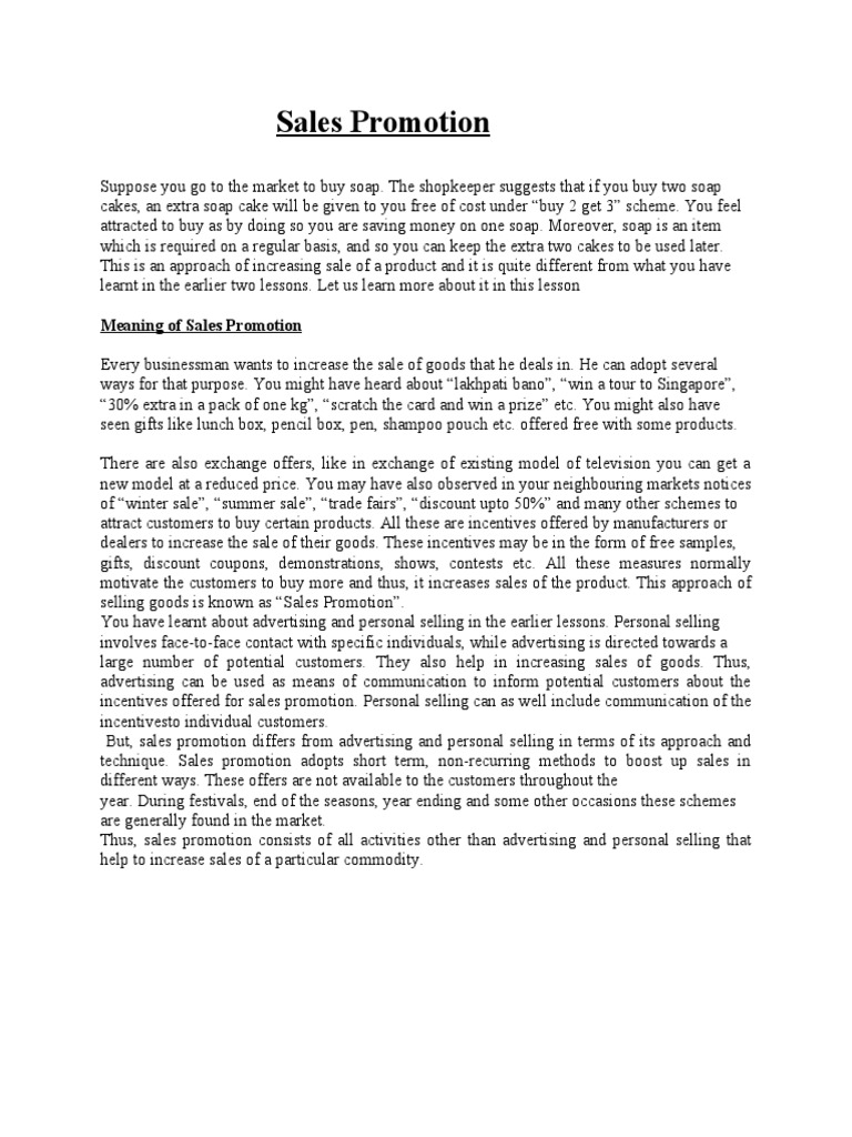 Sales Promotion Tools | PDF | Sales | Coupon