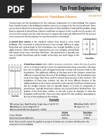 Fixed vs Pinned Column Bases Explained | PDF | Column | Stiffness