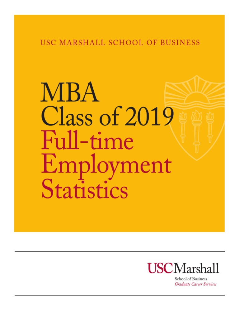 MBA Class of 2019: Full-Time Employment Statistics | PDF | Master Of ...