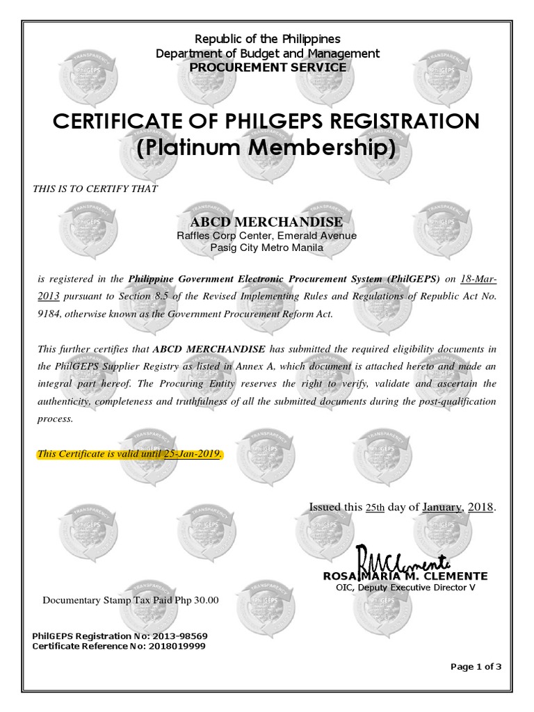 Cert Sample V2 | Download Free PDF | Government | Government Information