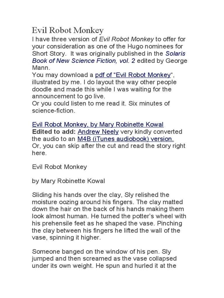 Evil Robot Monkey | PDF