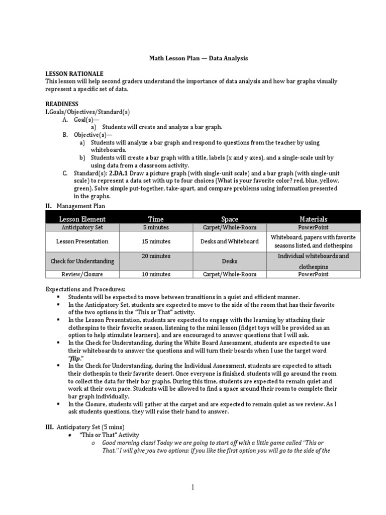 Math Lesson-Data Analysis-2 | PDF | Cartesian Coordinate System ...