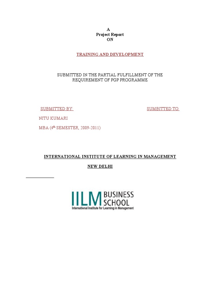 A Project Report ON: Submitted in The Partial Fulfillment of The ...