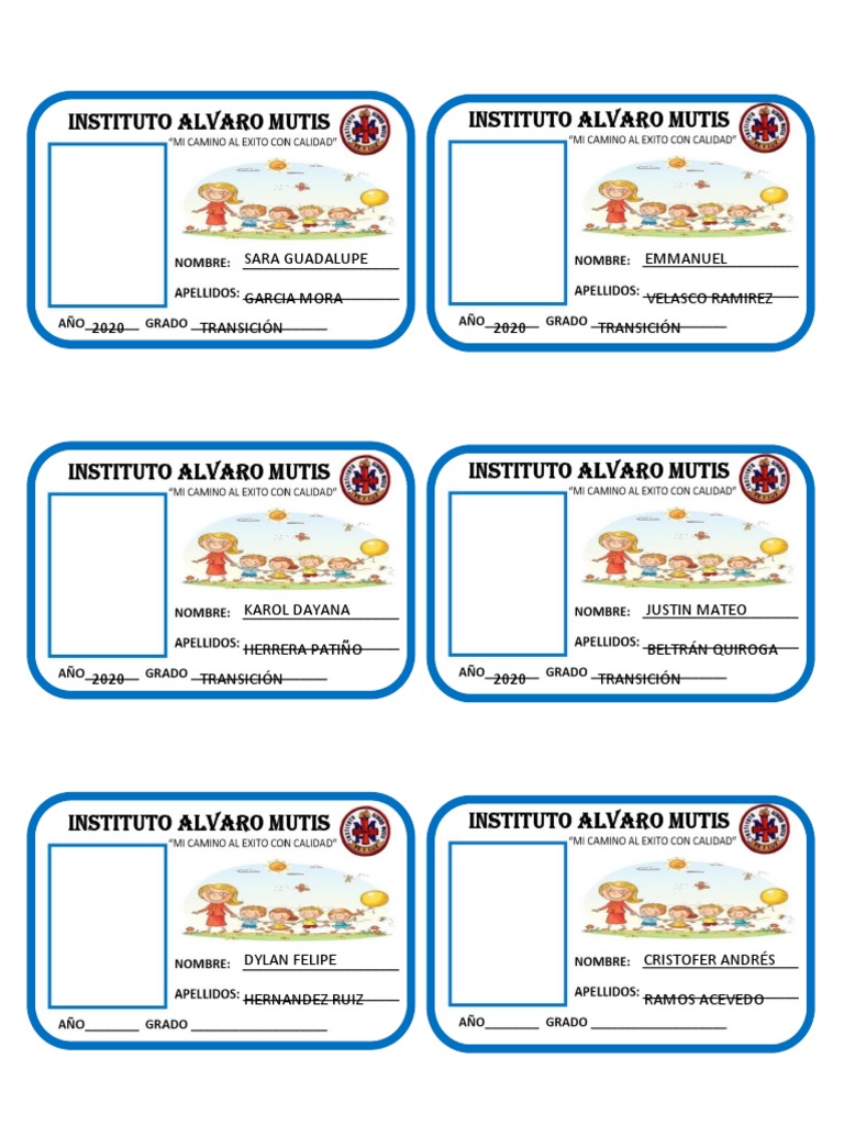 Carnet Preescolar | PDF