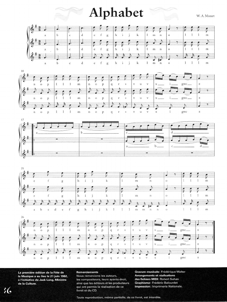 Alphabet Mozart 02 PDF | PDF