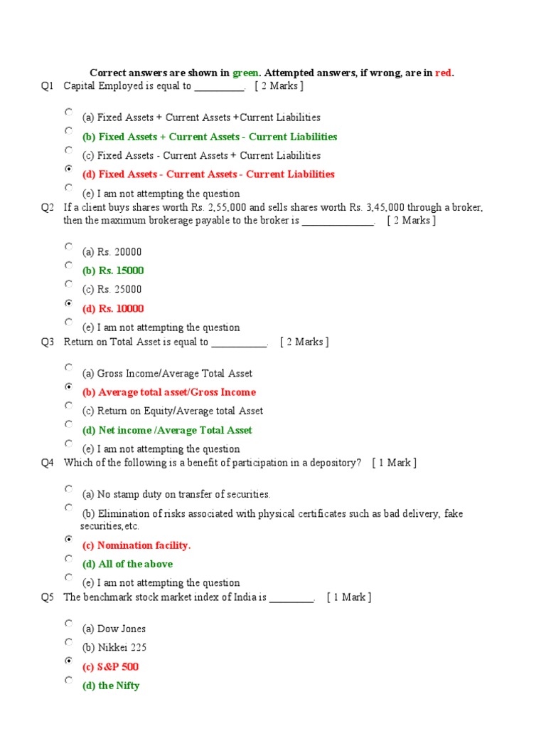 Understanding Key Financial Concepts: An Interactive Quiz with Detailed ...