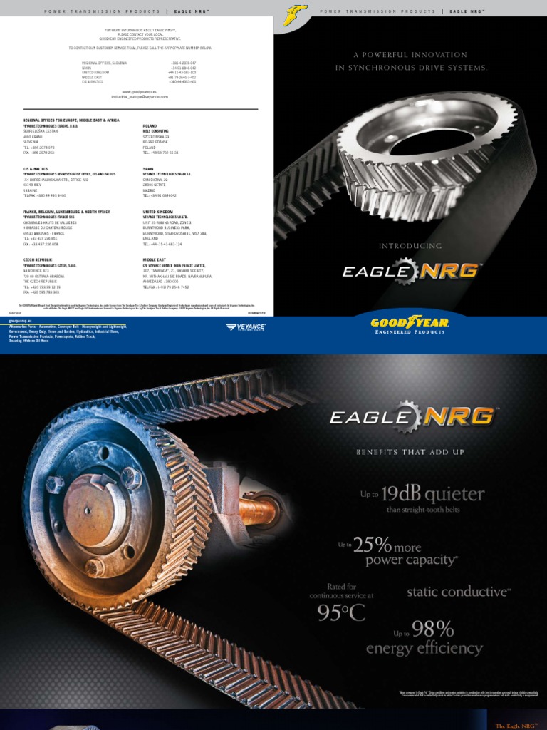 Eagle NRG Brochure, EU | PDF | Belt (Mechanical) | Manufactured Goods