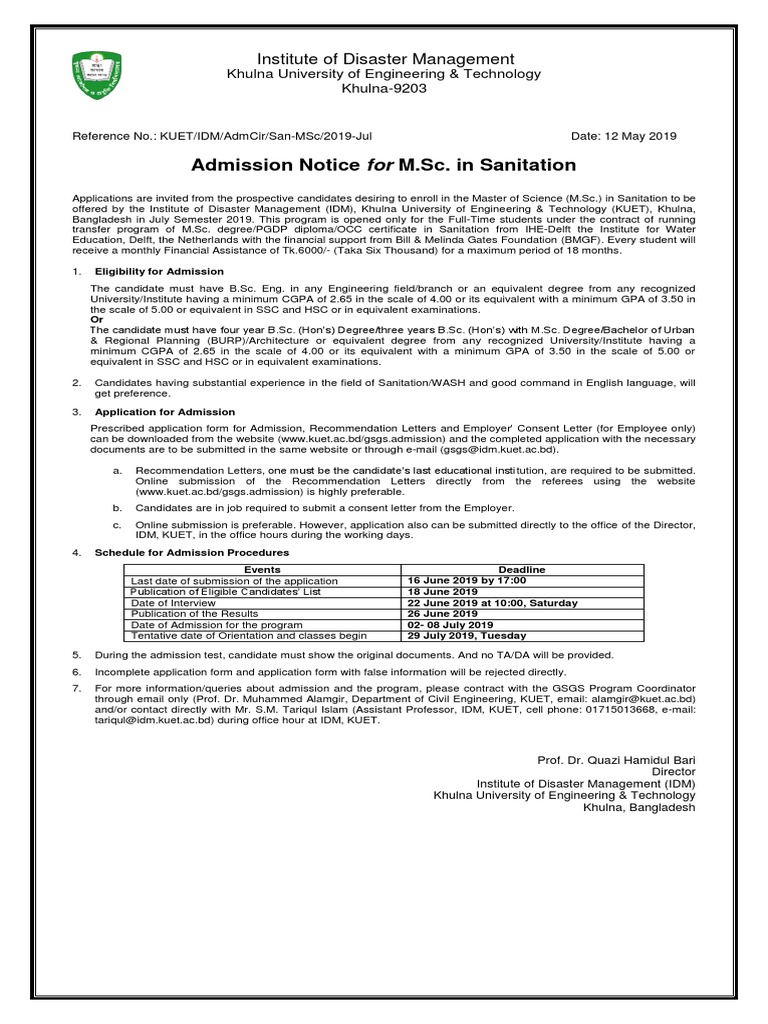 Notice 1557986252 PDF | PDF | Academic Degree | University And College ...