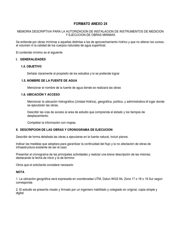 Formato Anexo 24 PDF | PDF