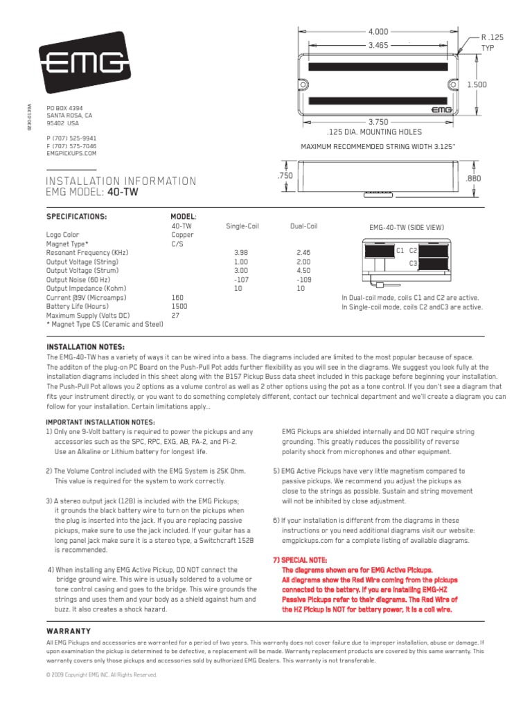 EMG 40TW Wiring Diagram | PDF | Electrical Connector | Electrical ...