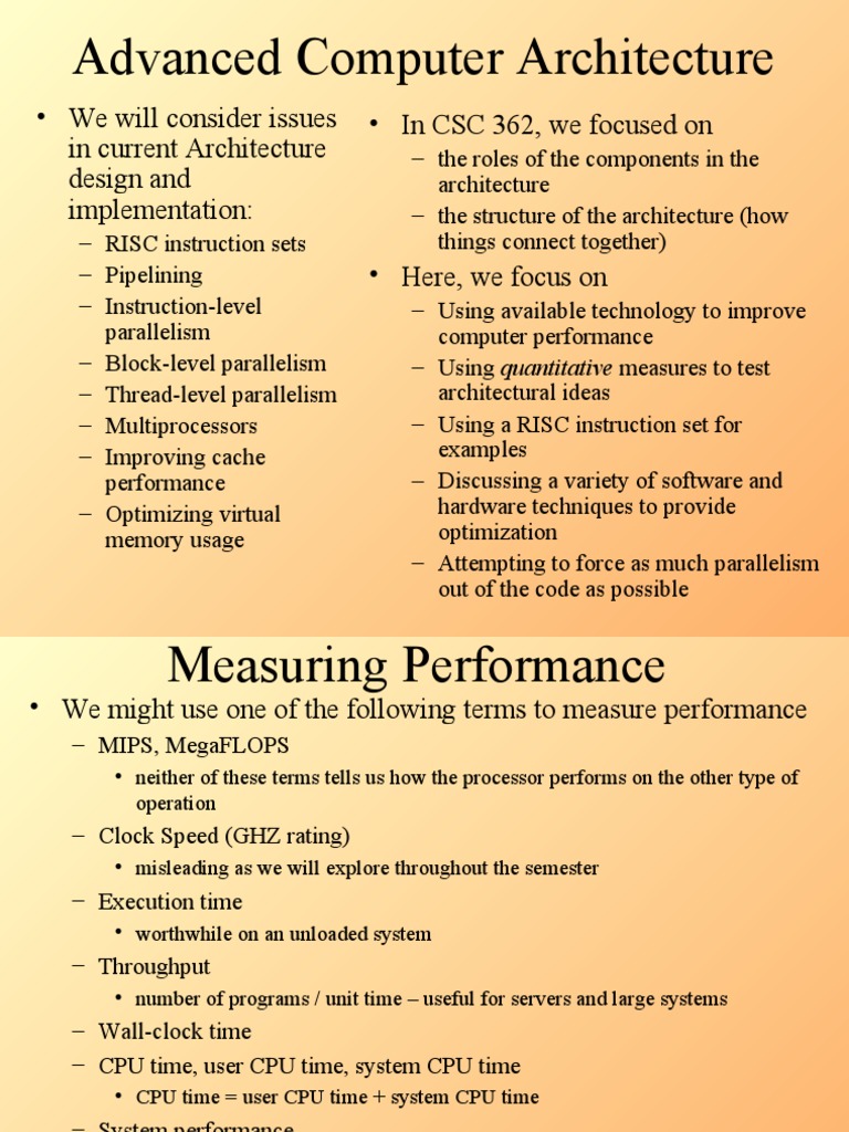Advanced Computer Architecture | PDF | Central Processing Unit | Parallel Computing