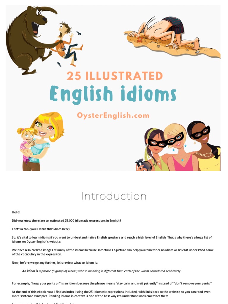 25 Illustrated English Idioms Oysterenglish25 | PDF | Idiom