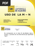Uso de La "M" Y La "N" | PDF | Mnemotécnico | Vocal
