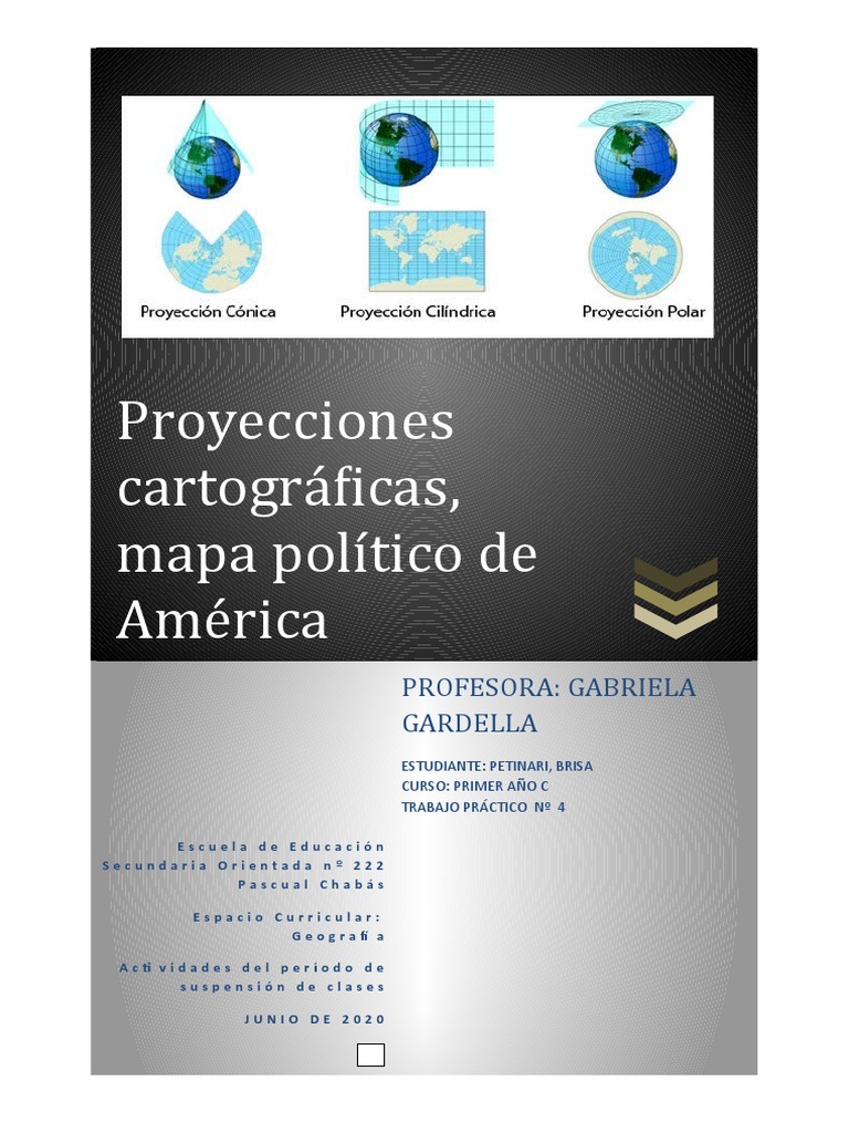PetinariBrisa 1 C Geografía Trab - Práct4 | PDF | Mapa | Américas
