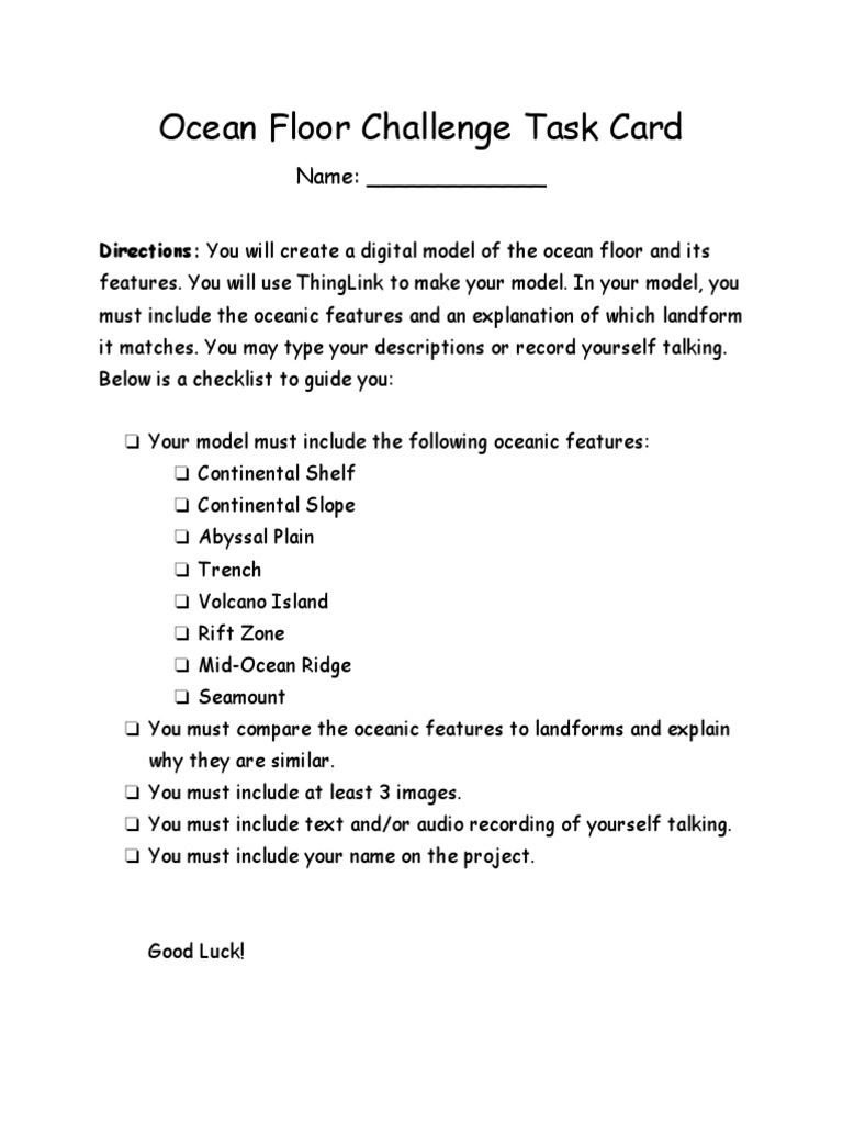 Ocean Floor Modeling for Students | PDF | Computers
