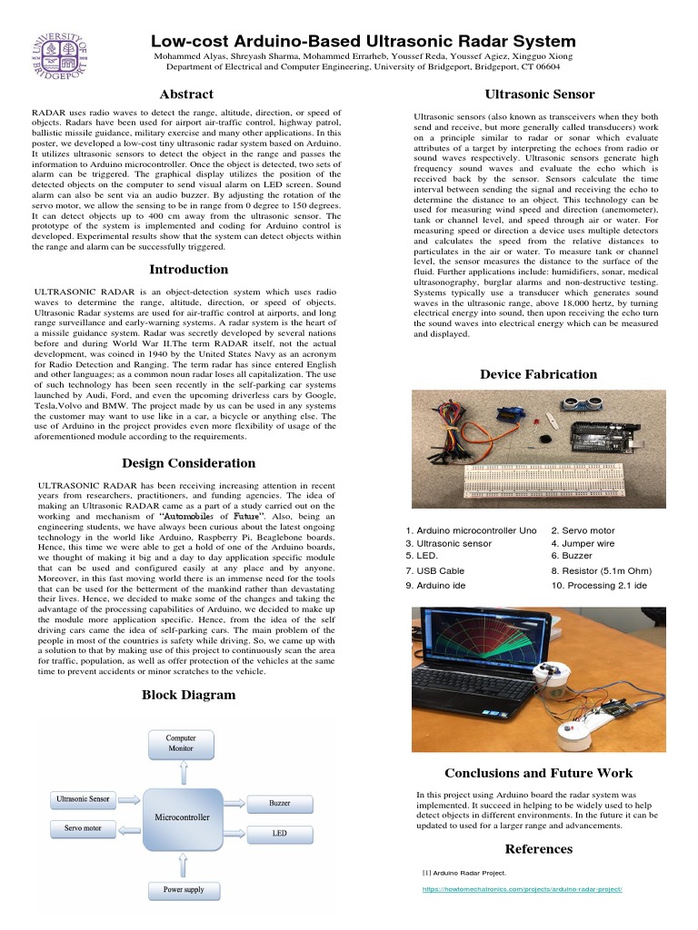 Ultrasonic Sensor: Low-Cost Arduino-Based Ultrasonic Radar System | PDF | Radar | Ultrasound