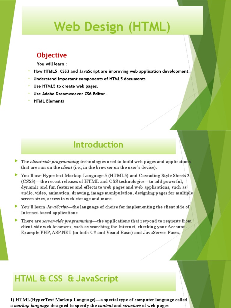 HTML | Download Free PDF | Html | Html5