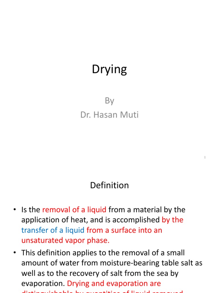 Drying Fundamentals Explained | PDF | Humidity | Relative Humidity