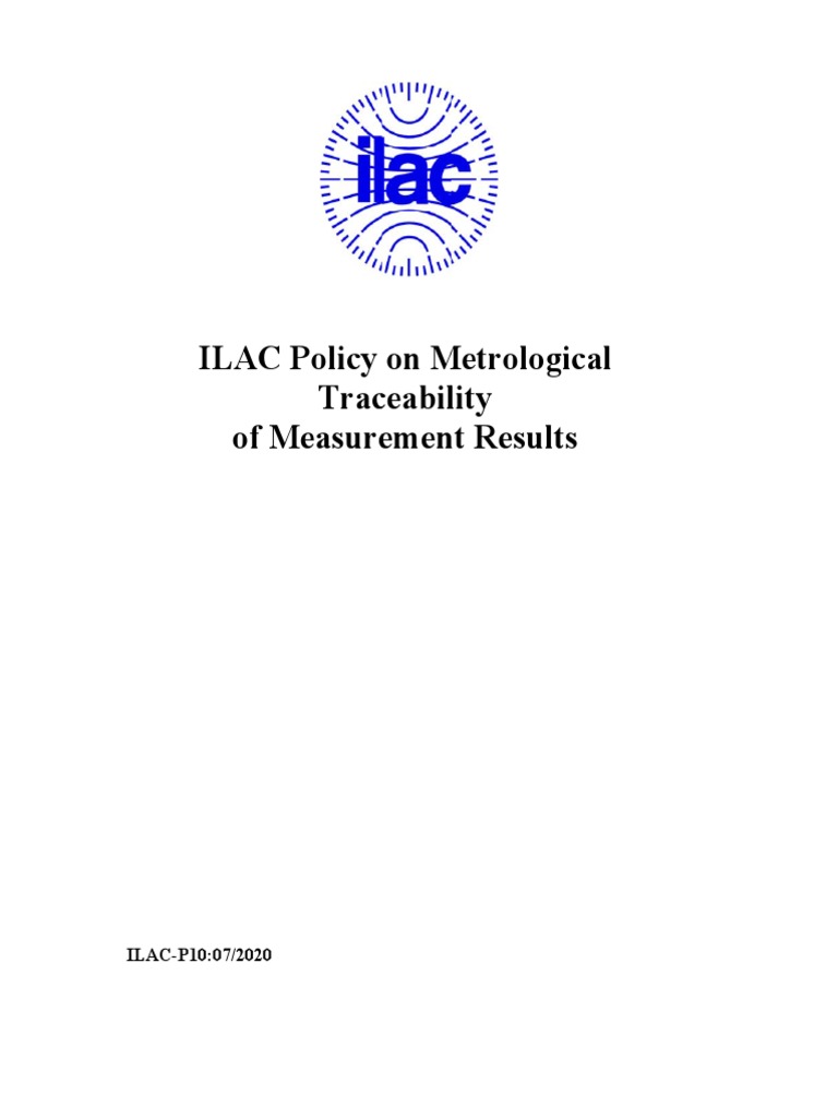 Ilac P10 07 2020 PDF | PDF | Metrology | Analysis