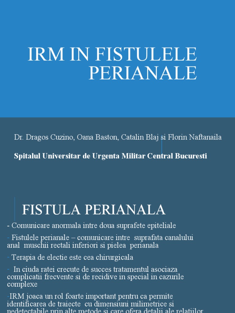 IRM Fistule Perianale | PDF