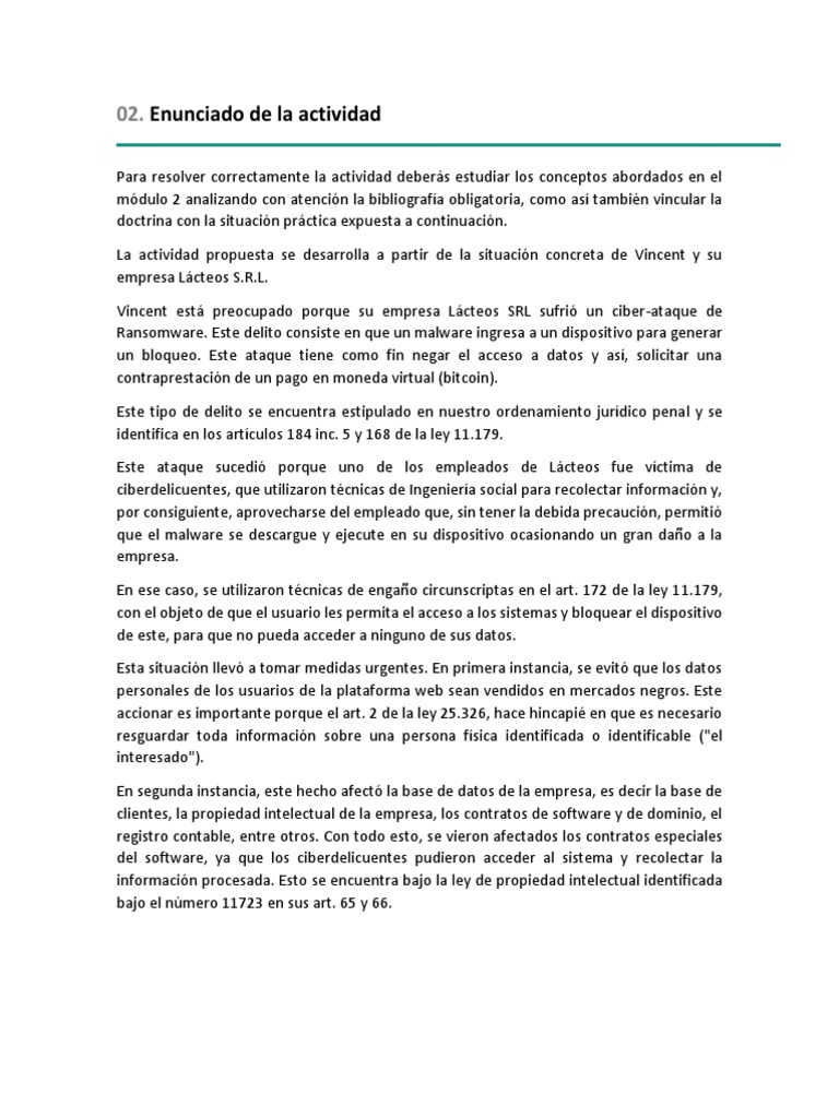 API2 - Enunciado de La Actividad | PDF | Informática
