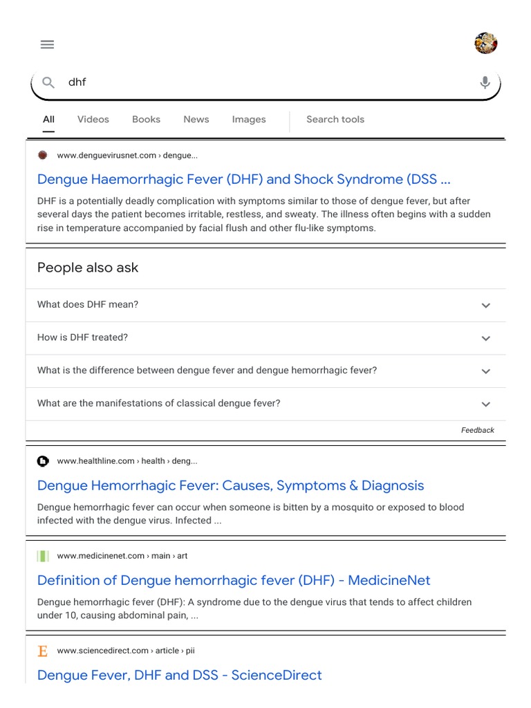 Dengue Haemorrhagic Fever (DHF) and Shock Syndrome (DSS ... : People ...