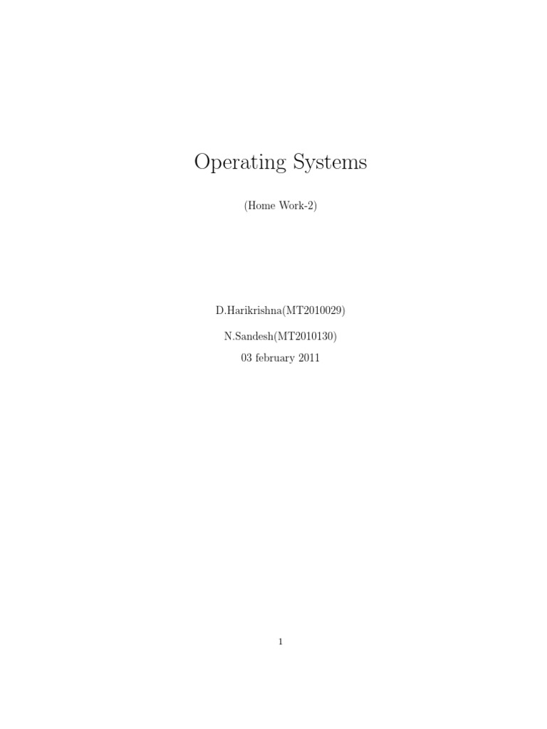 Hw 2 Pdf Thread Computing Concurrent Computing