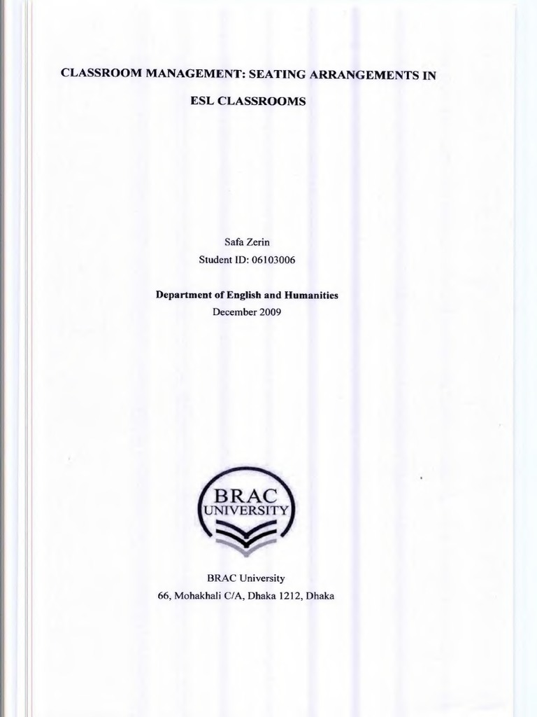 Seating Arrangement PDF | PDF | Classroom Management | Classroom