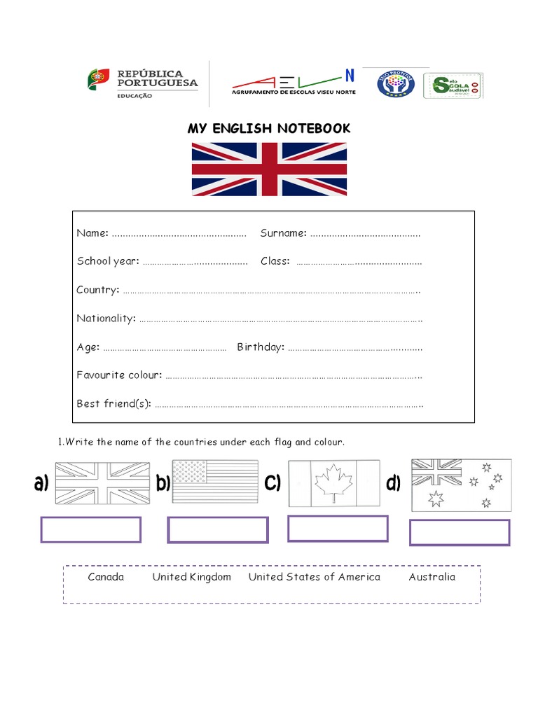English Notebook Activities | PDF | Foreign Language Studies