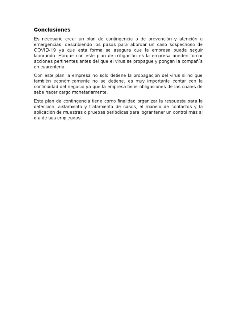 Conclusiones | PDF