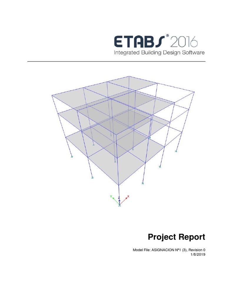 Project Report: Model File: ASIGNACION N °1 (3), Revision 0 | PDF ...