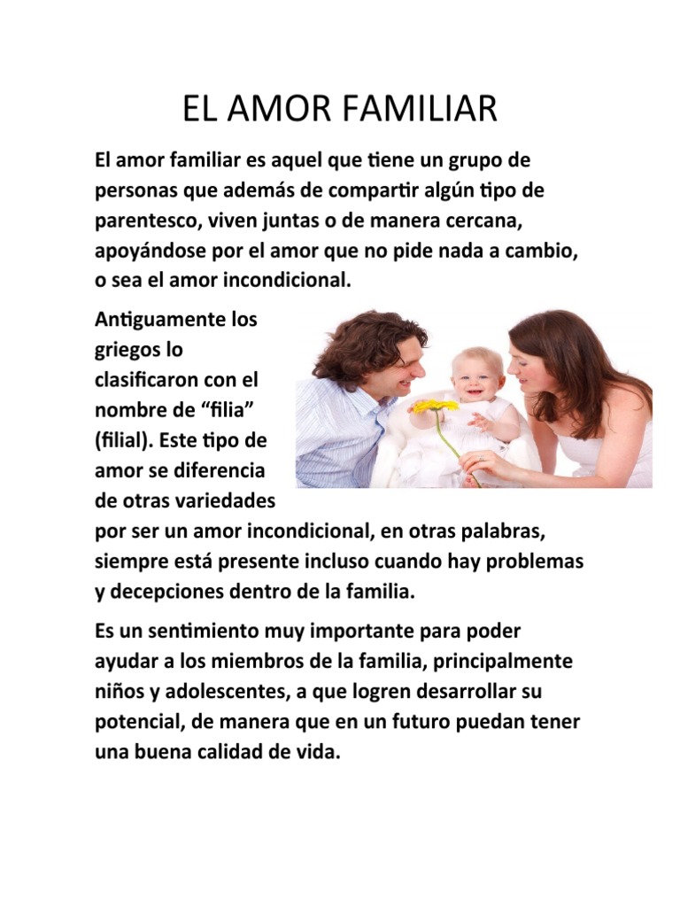 El Amor Familiar | PDF