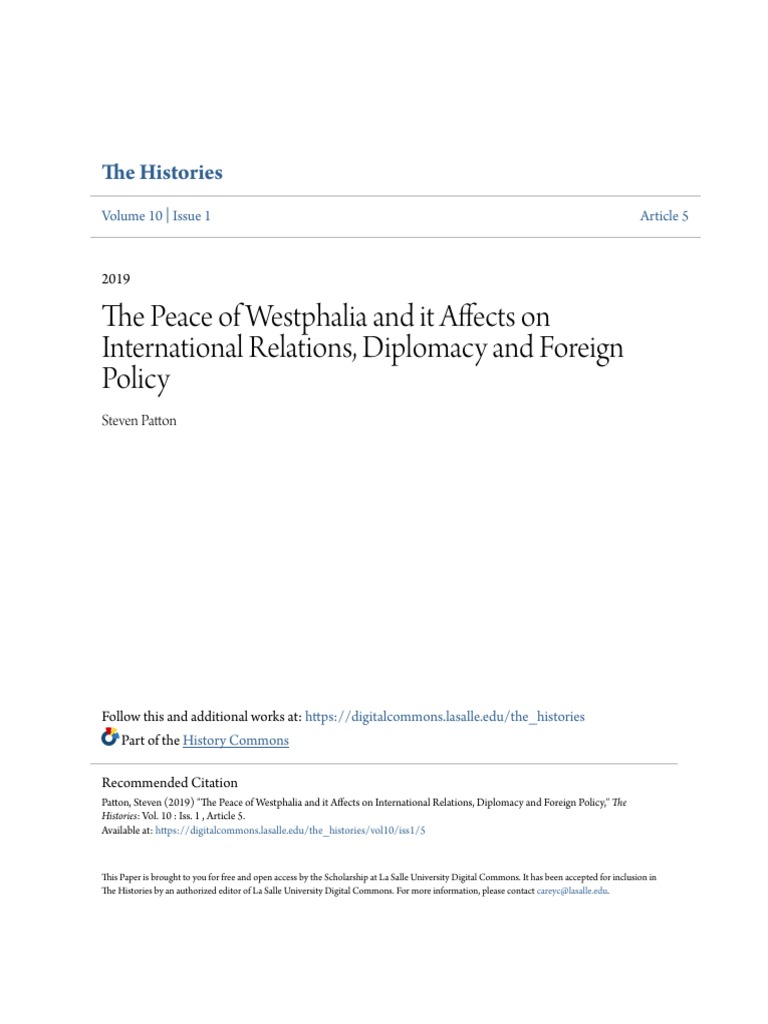 Westphalia's Impact on International Relations | PDF | Holy Roman ...