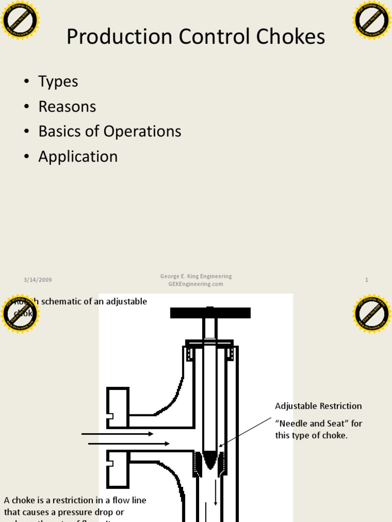 Prod Choke Basics | PDF | Applied And Interdisciplinary Physics ...