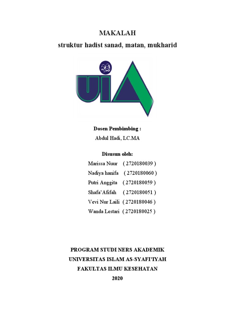 Struktur Hadits: Sanad dan Matan | PDF