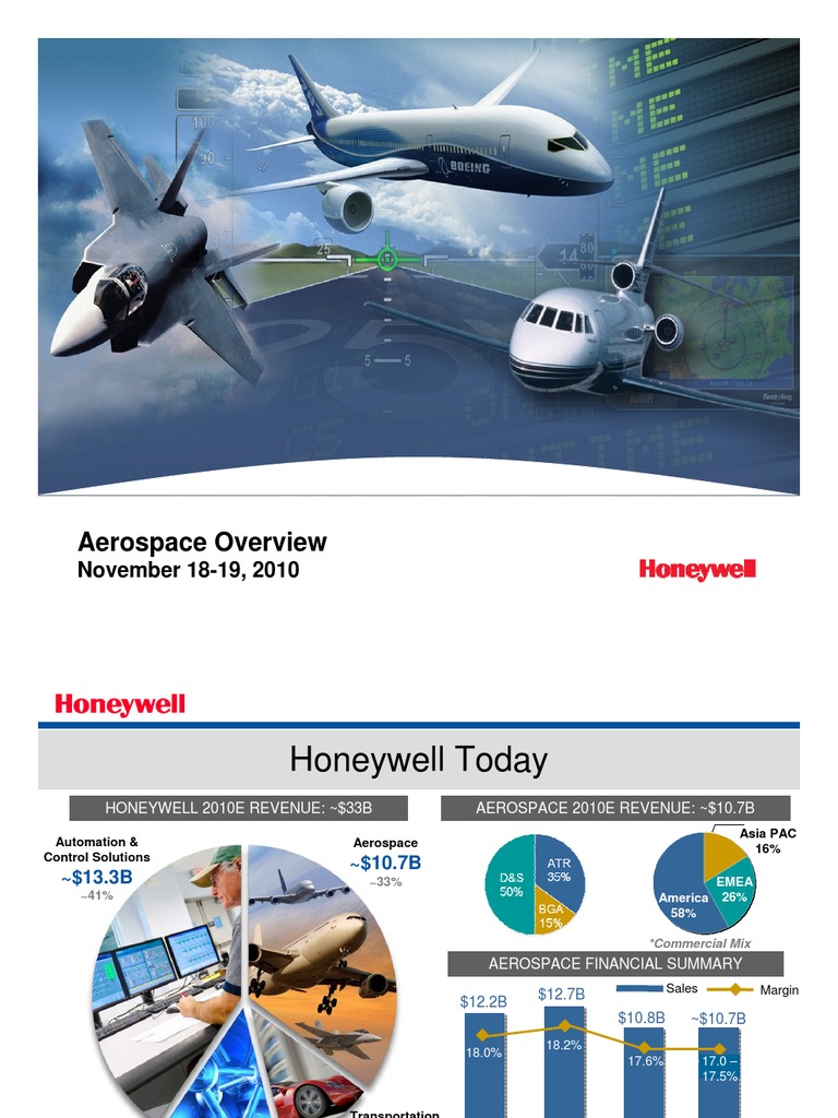 Aerospace Overview: November 18-19, 2010 | PDF | Avionics | Honeywell