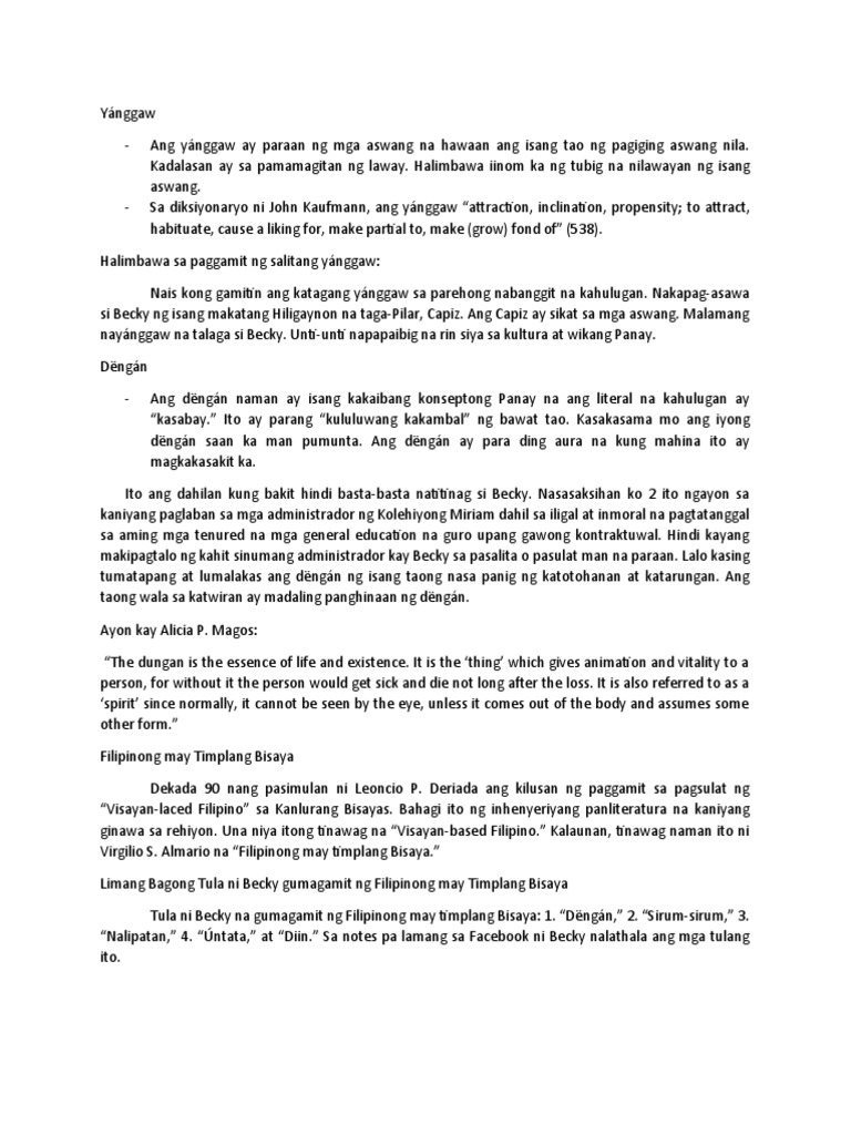 Ang Bagong Yanggaw | PDF