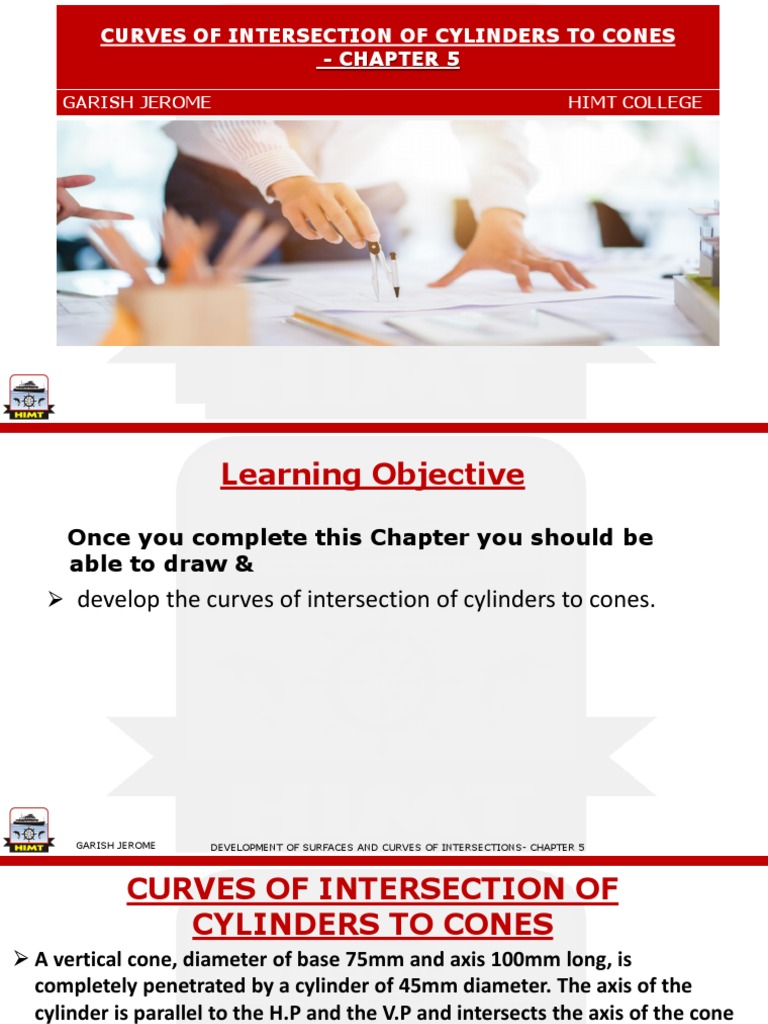 UG11T3107 GEOMETRICAL DRAWING MODULE III Chapter 5 CURVES OF ...