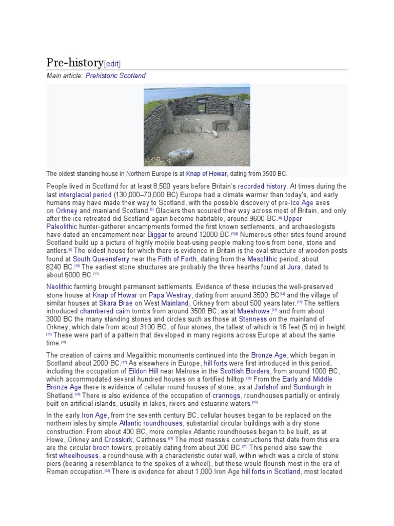 Pre-History: Prehistoric Scotland | PDF | Mary, Queen Of Scots | Robert ...